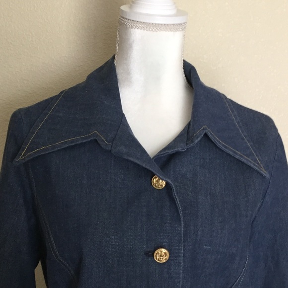 Vintage | Jackets & Coats | Vintage 976 Dagger Collar Denim Jacket ...